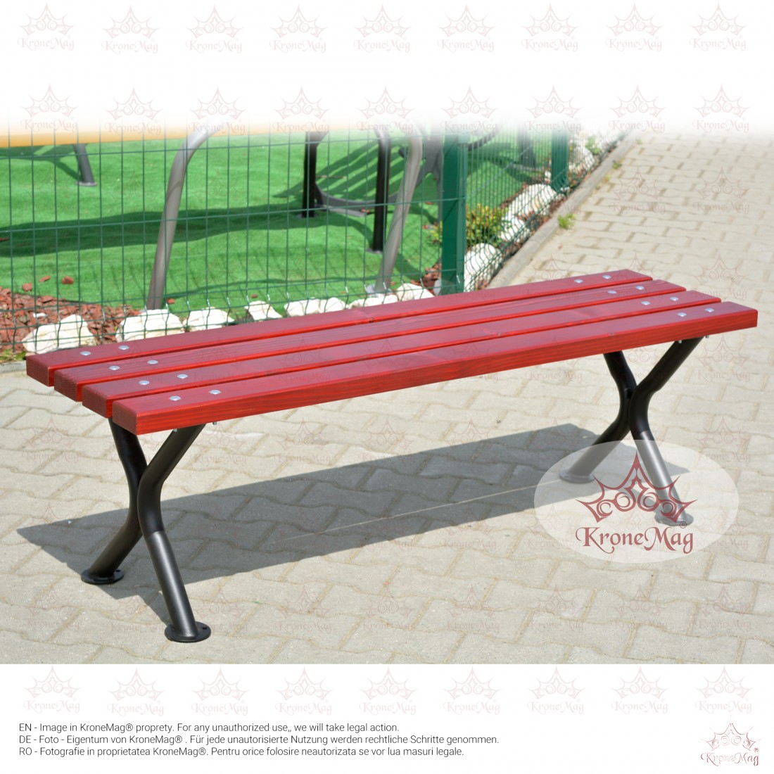 Bancheta metalica cu lemn UTAH-OR - Mobilier Stradal - KroneMag:: KroneMag