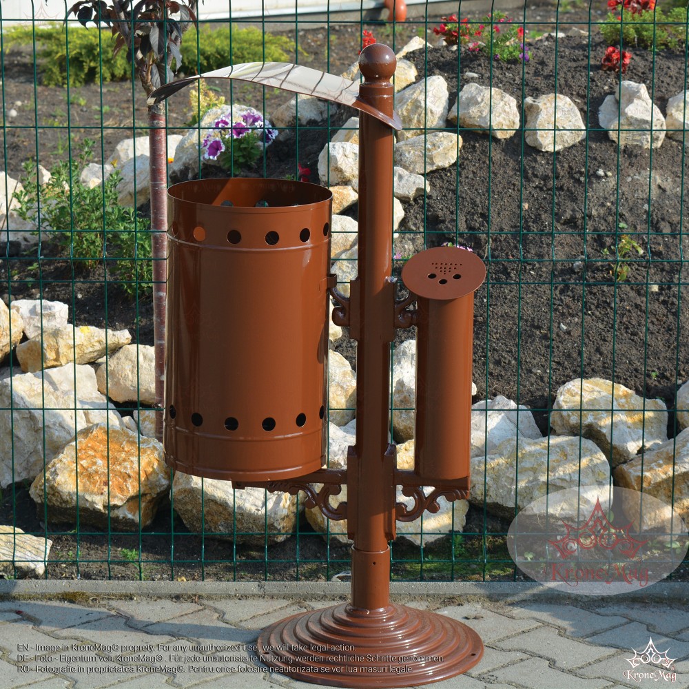 Coș Gunoi Metalic de Exterior URBAN 1CST - KroneMag:: KroneMag
