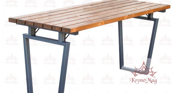 Masă Metalică Rabatabilă Mobilier Exterior THAVIS.R:: KroneMag